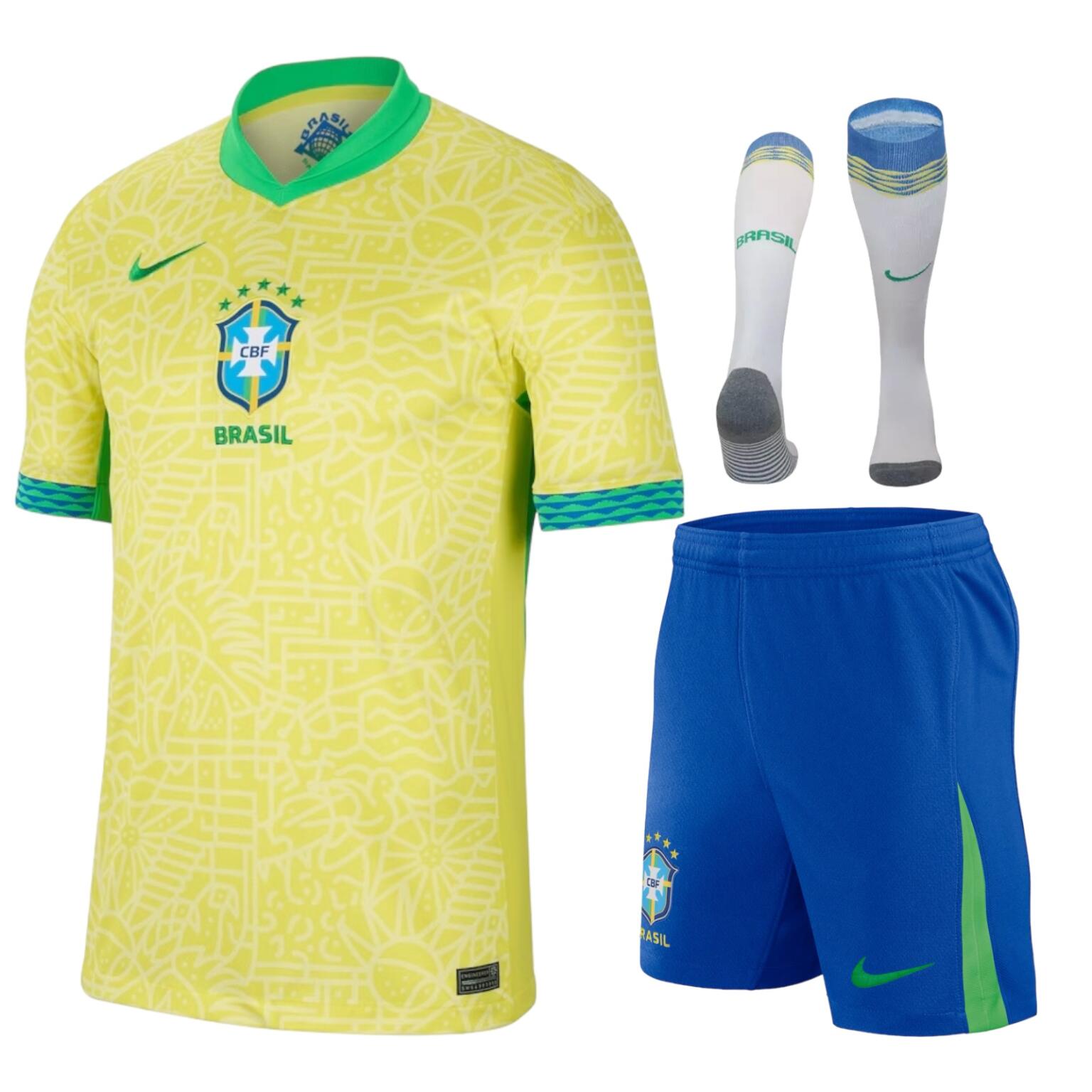 Kit de Fútbol Brasil Nike Local 24/25 - Niño - Sinergia Store